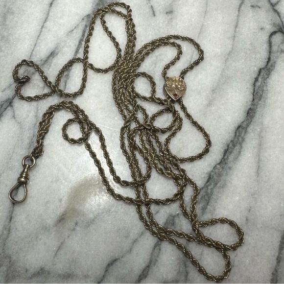 Jewelry | Antique Victorian Gold Filled Pocket Watch Slide Chain ...